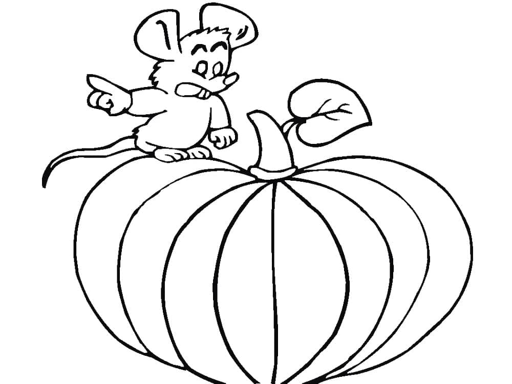 Tikus di atas Labu Kuning